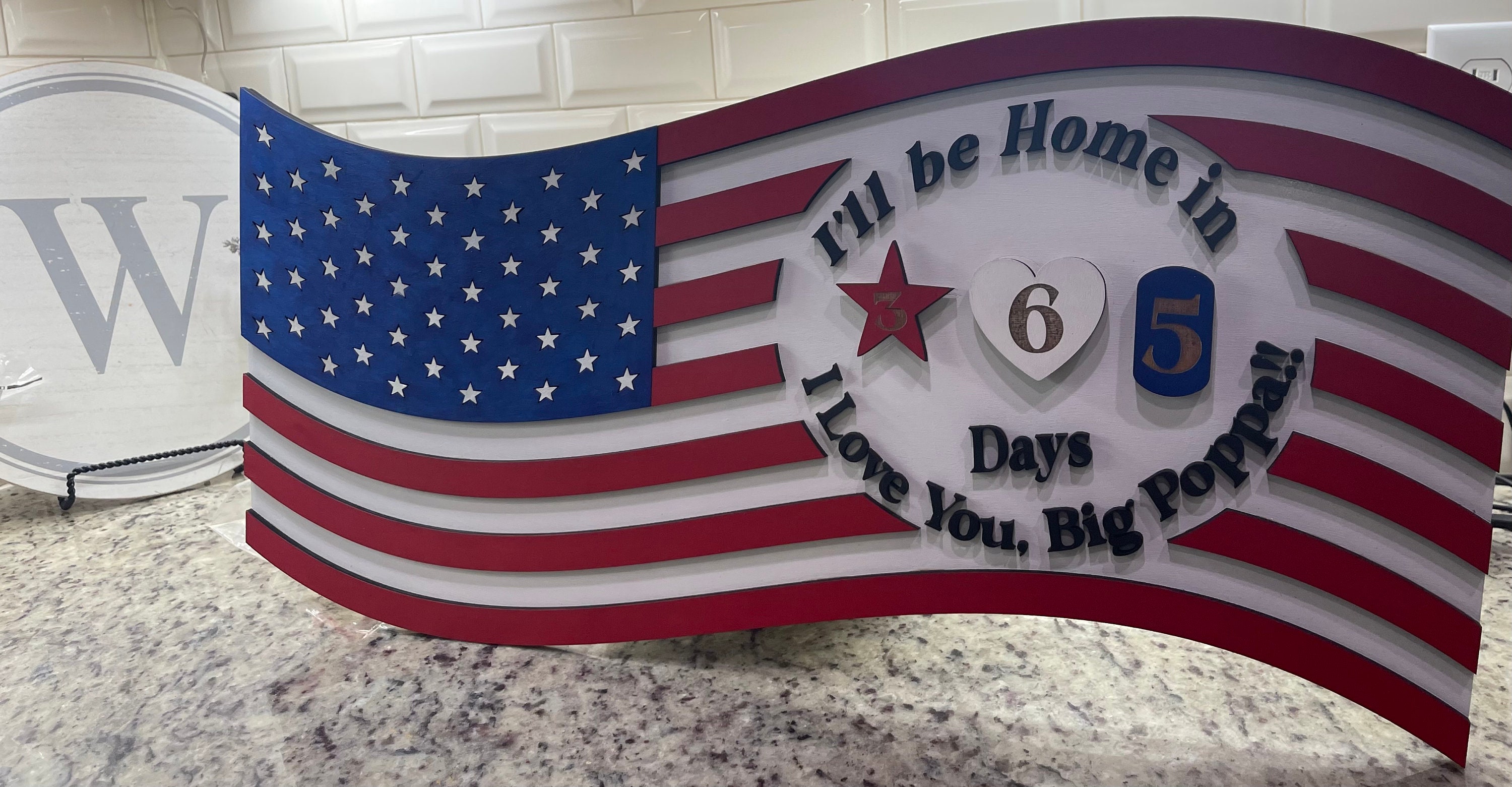 American Flag Countdown Calendar - SVG/DFX - Etsy