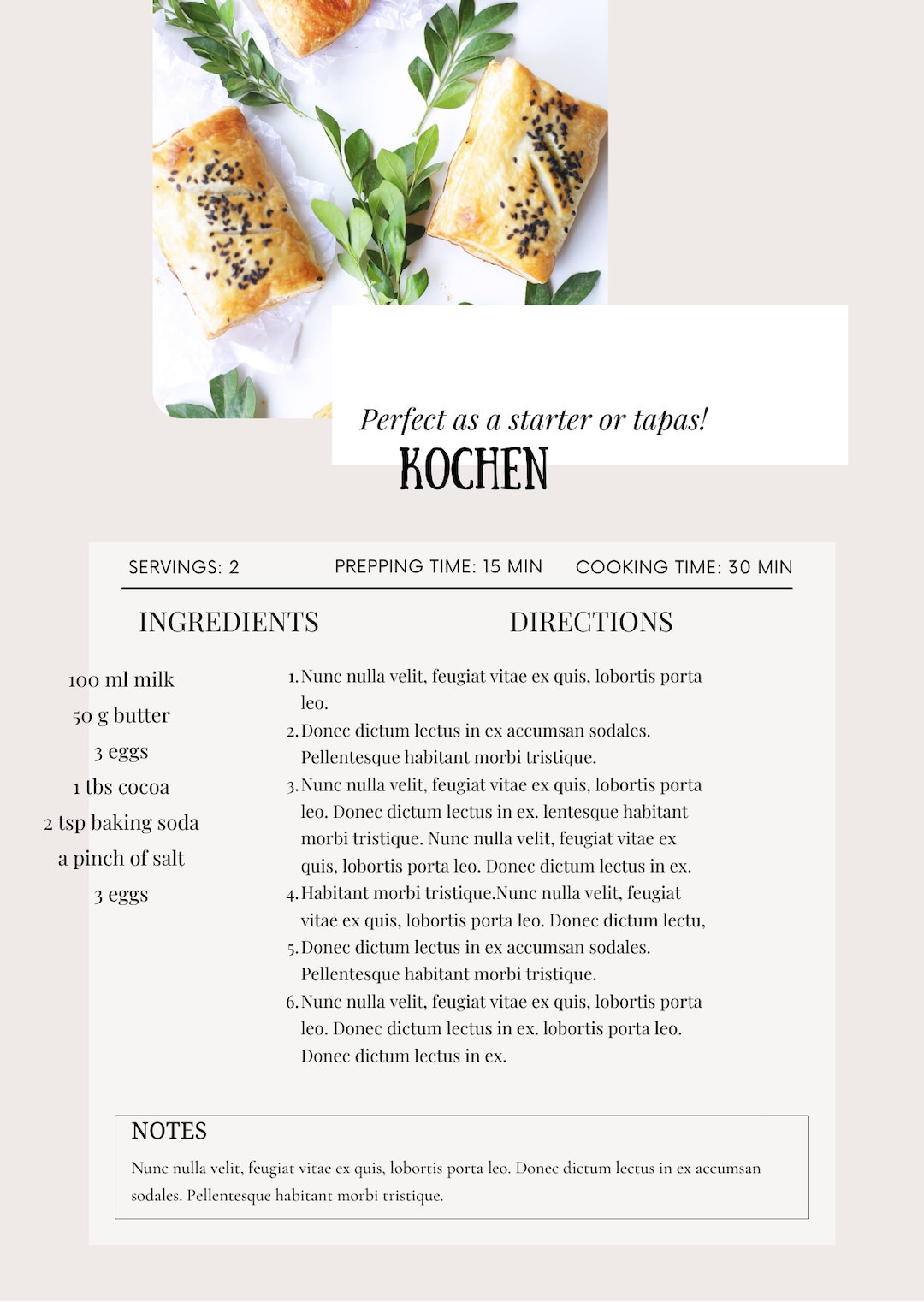 Kochrezept Rezept Zum Kochen Rezept - Etsy