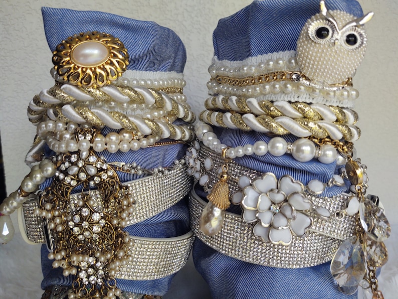 Bling Boho Upcycled Western Cowboy Boots Size 6 - Etsy