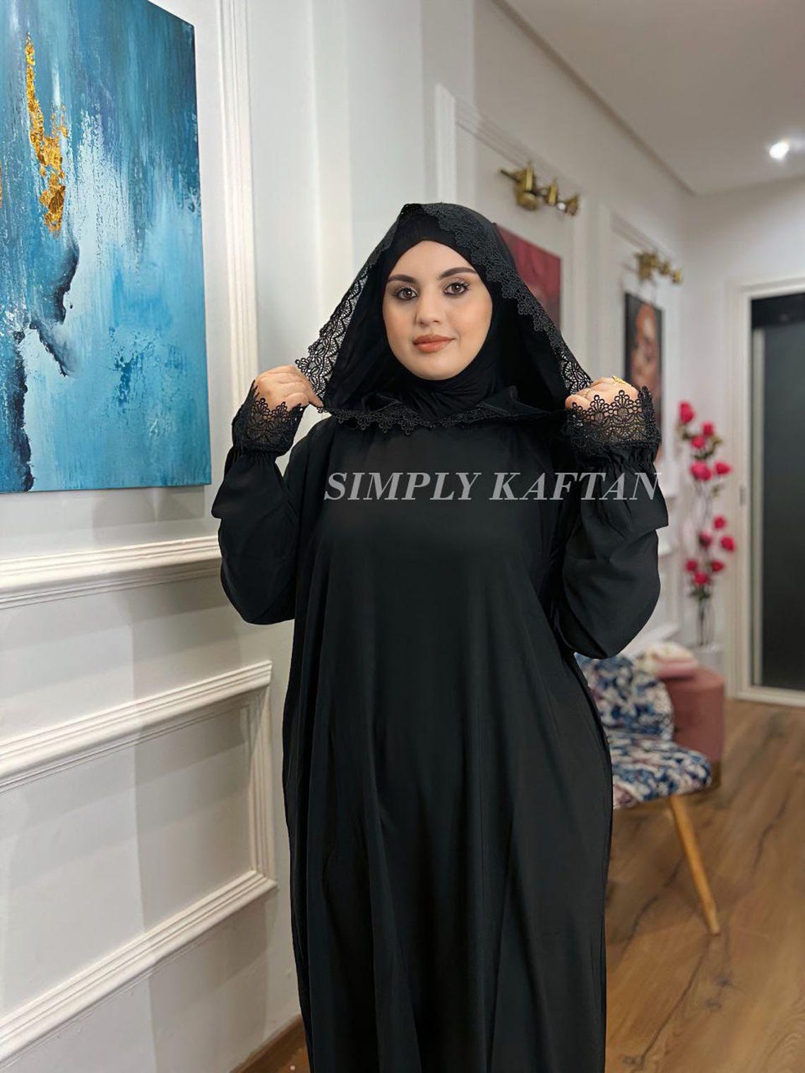 ISLAMIC PRAYER DRESS One Piece , Prayer Outfit for Muslim Women ...