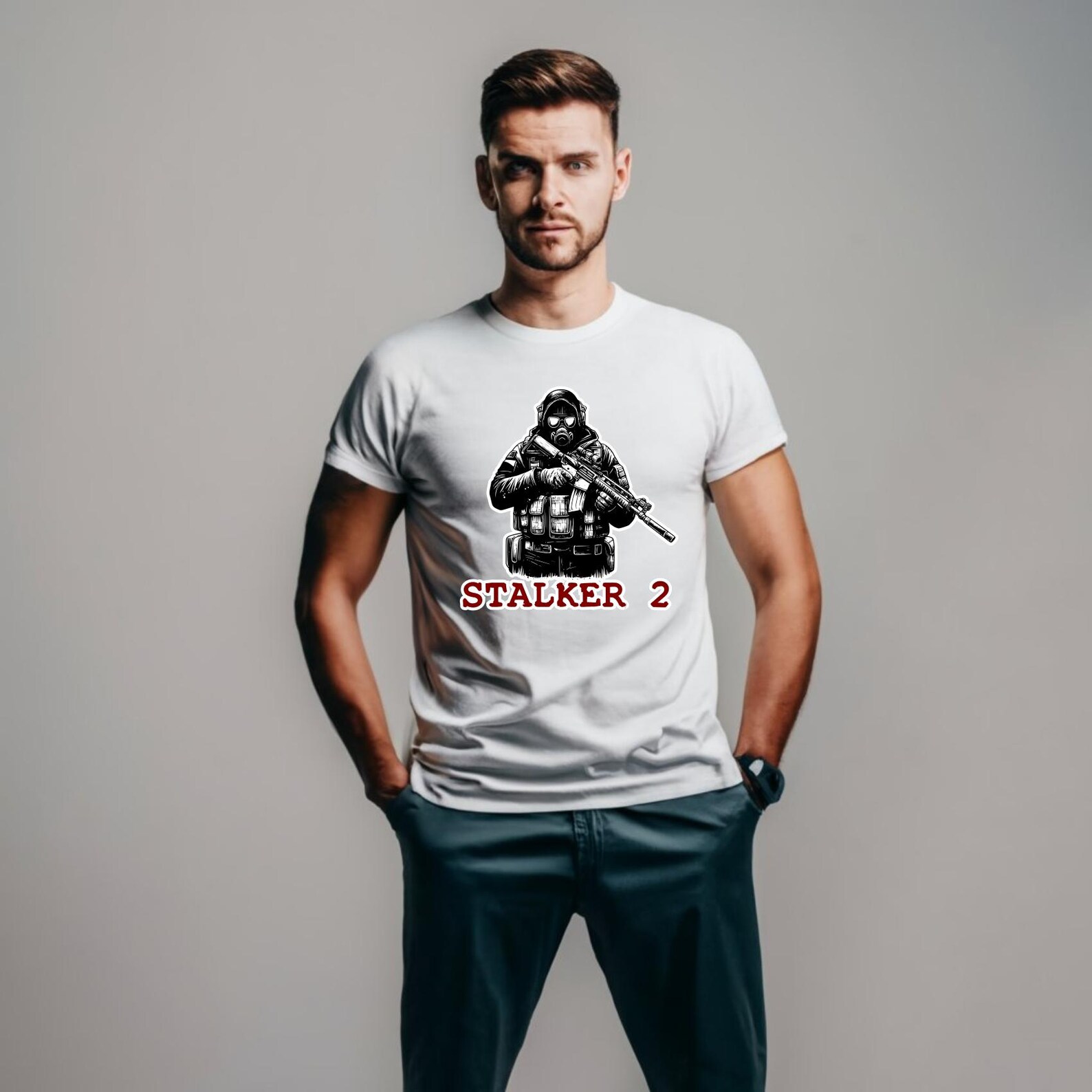 Hero S.T.A.L.K.E.R. Game Art Design | SVG, PDF, PNG for T-shirts ...