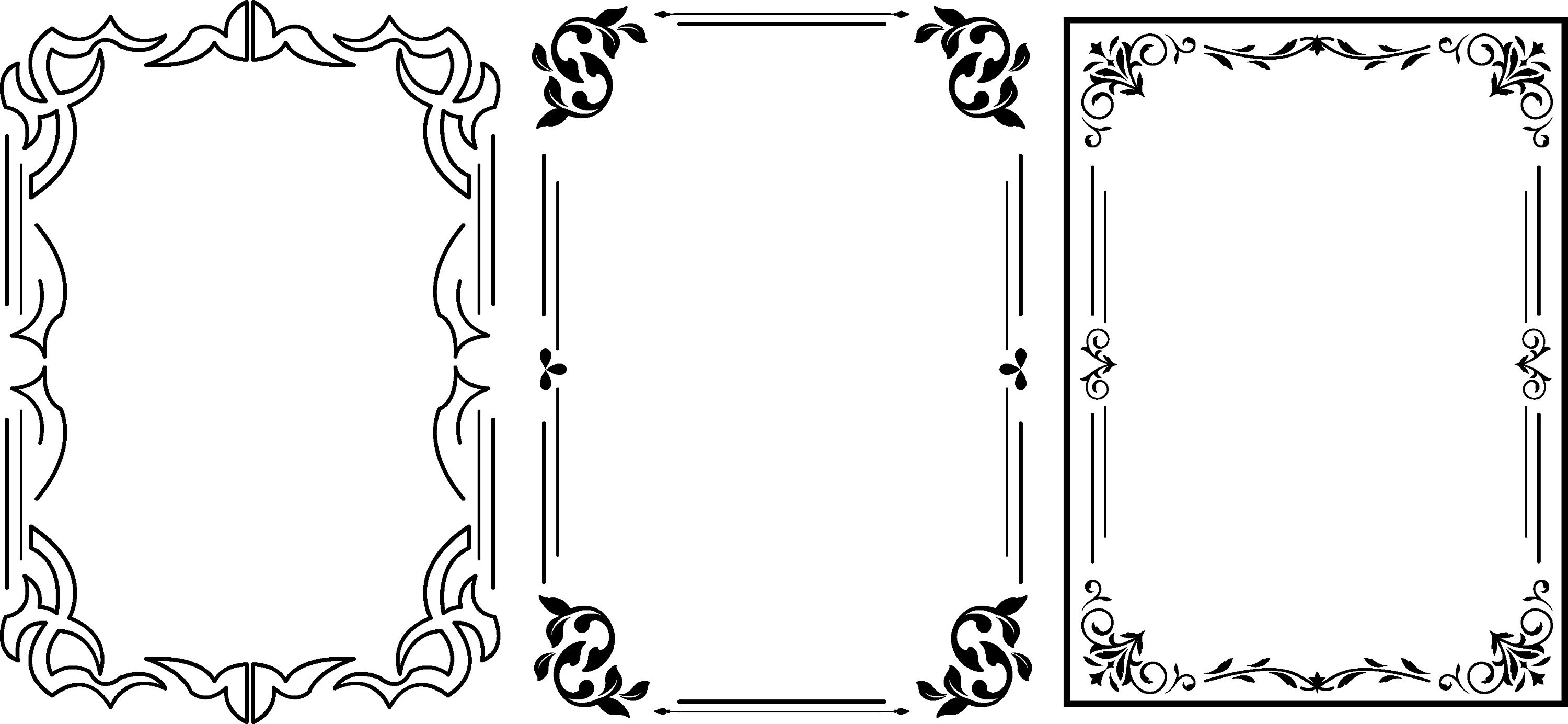 55 Decorative Frames Clipart Bundle: Floral & Vintage Designs (SVG, PNG ...