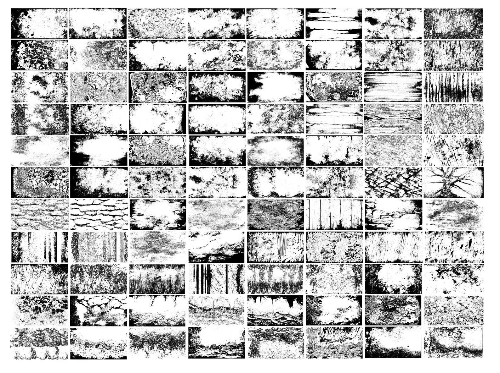 88 Grunge Texture SVG PNG Clipart Bundle, Vintage Grunge Texture ...
