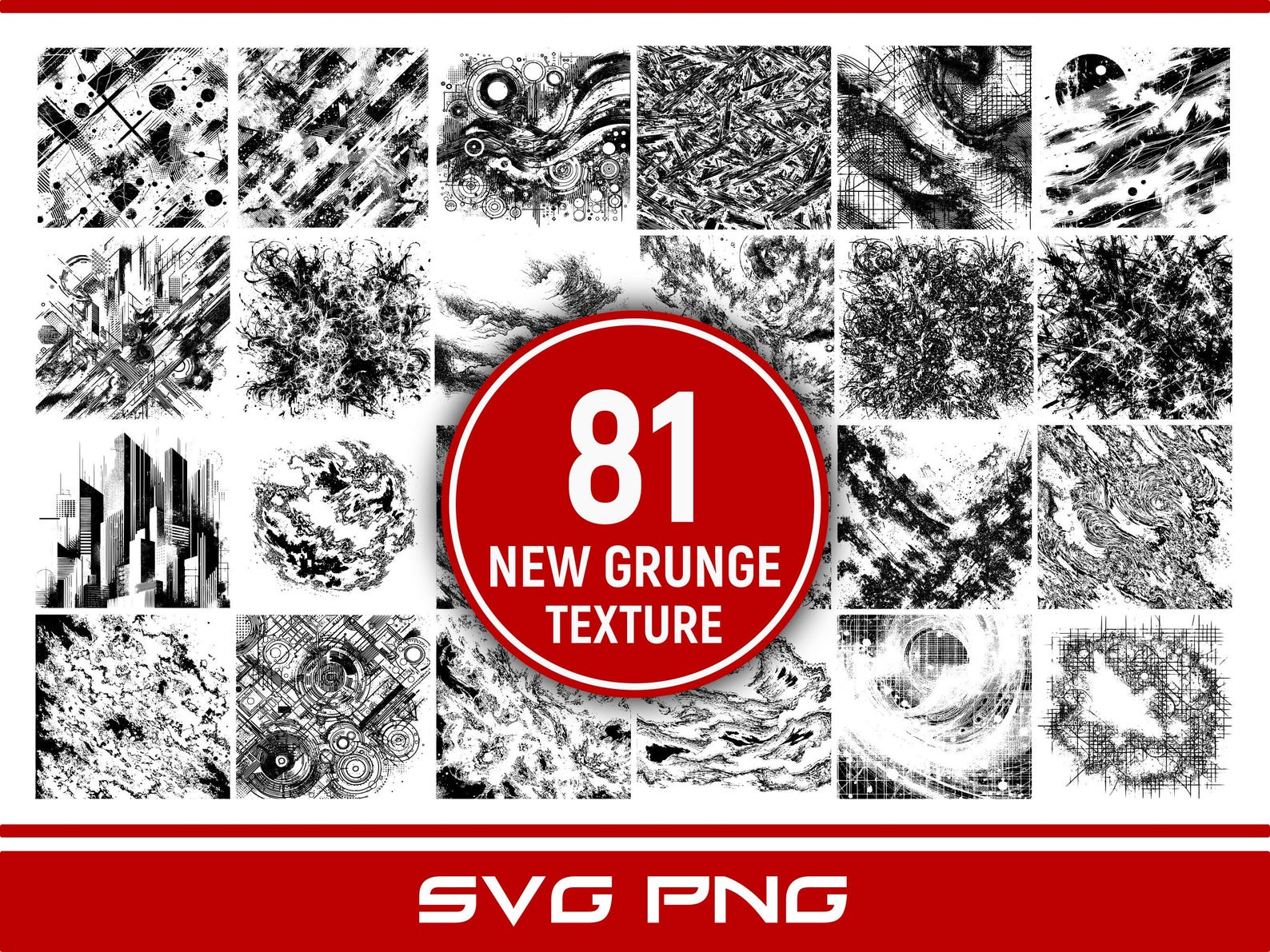 526 Mega Bundle Grunge Texture SVG PNG Pack | Grunge Clipart ...