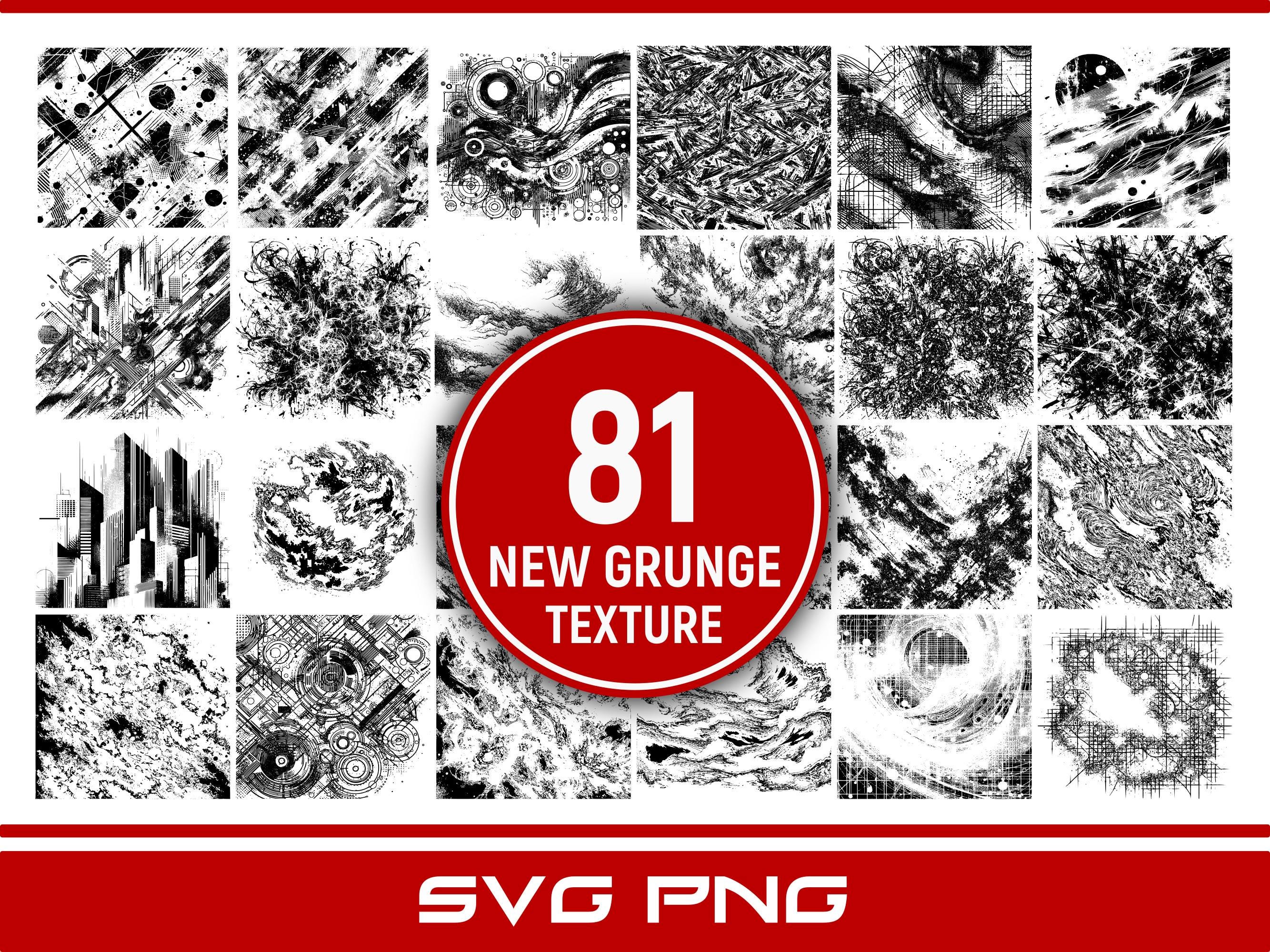 526 Mega Bundle Grunge Texture SVG PNG Pack | Grunge Clipart ...