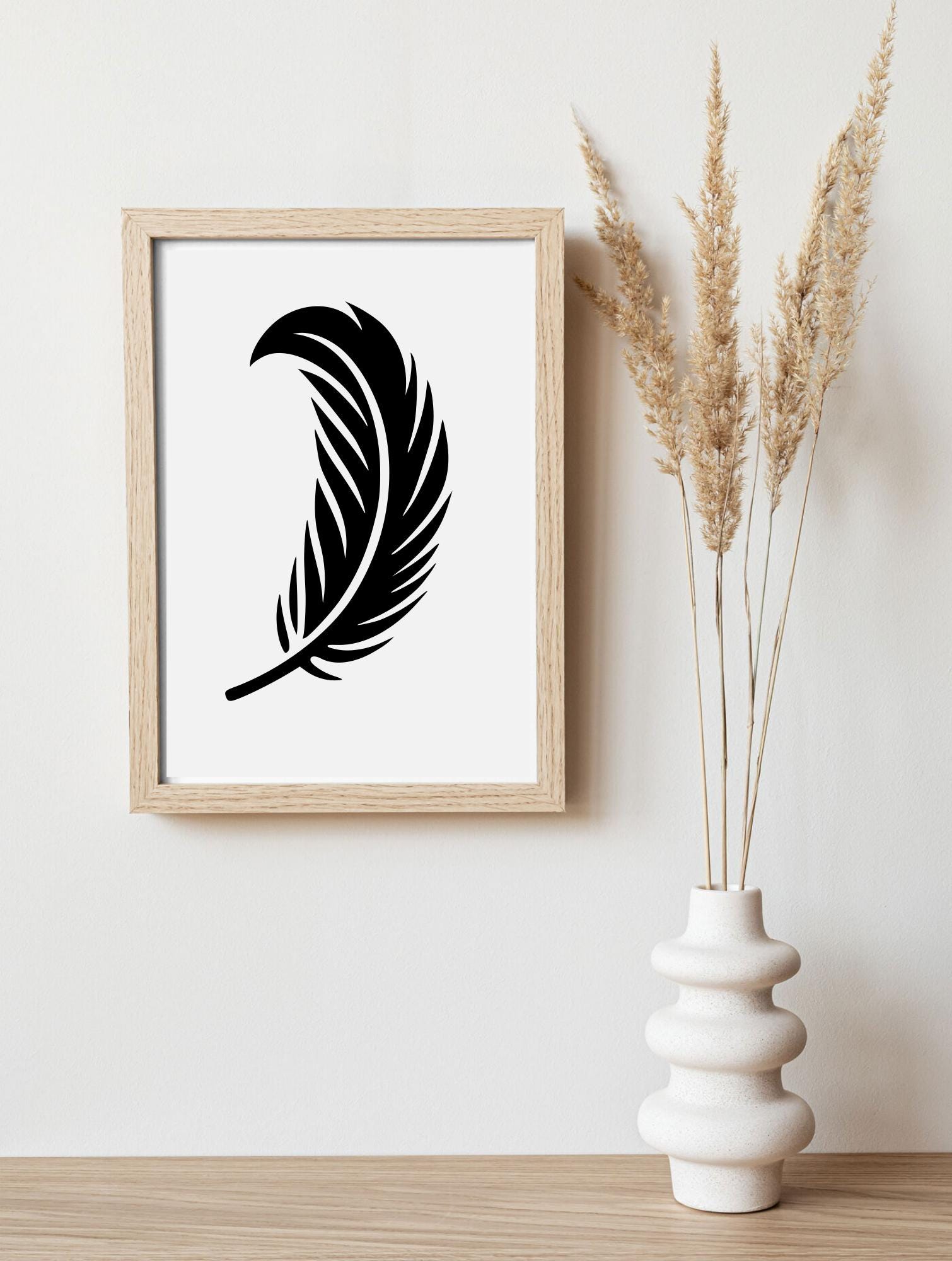 72 Feather Vector SVG PDF PNG Clipart Bundle | Feather Silhouette ...