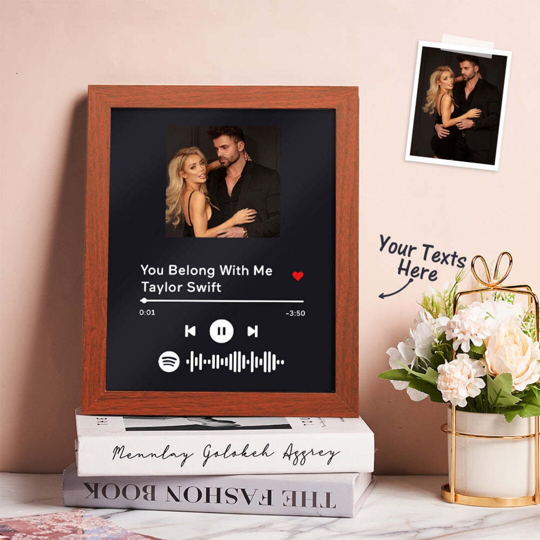 Custom Spotify Plaques Music Plaque Brown Border Home Gifts - Etsy