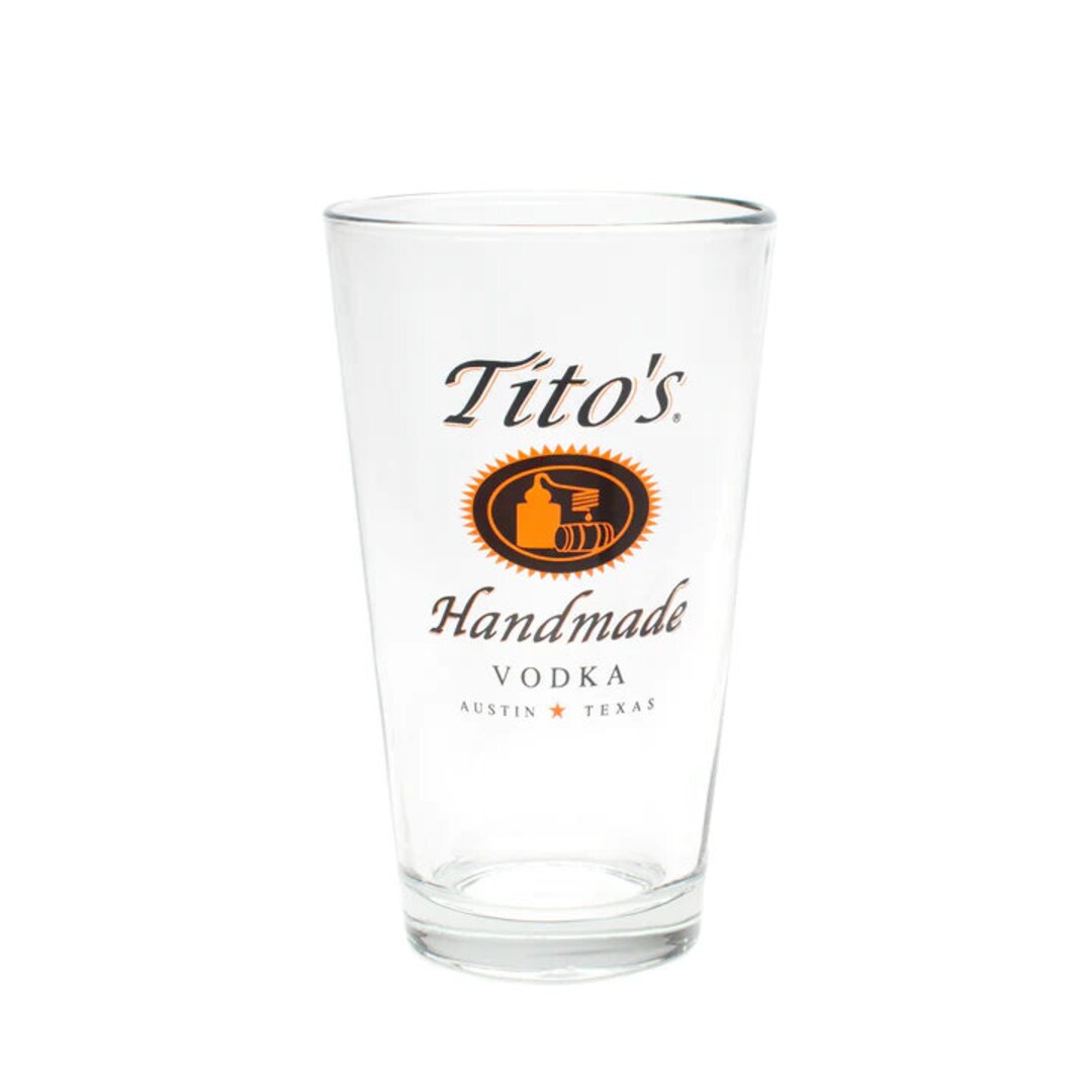 Tito’s Vodka 16 Oz Pint Glass - Set of 4 - Etsy