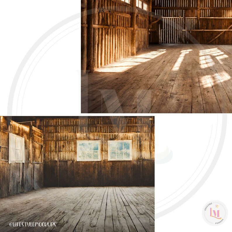 WESTERN BACKGROUND Bundle, Rustic Western Barn Backdrops, Western ...