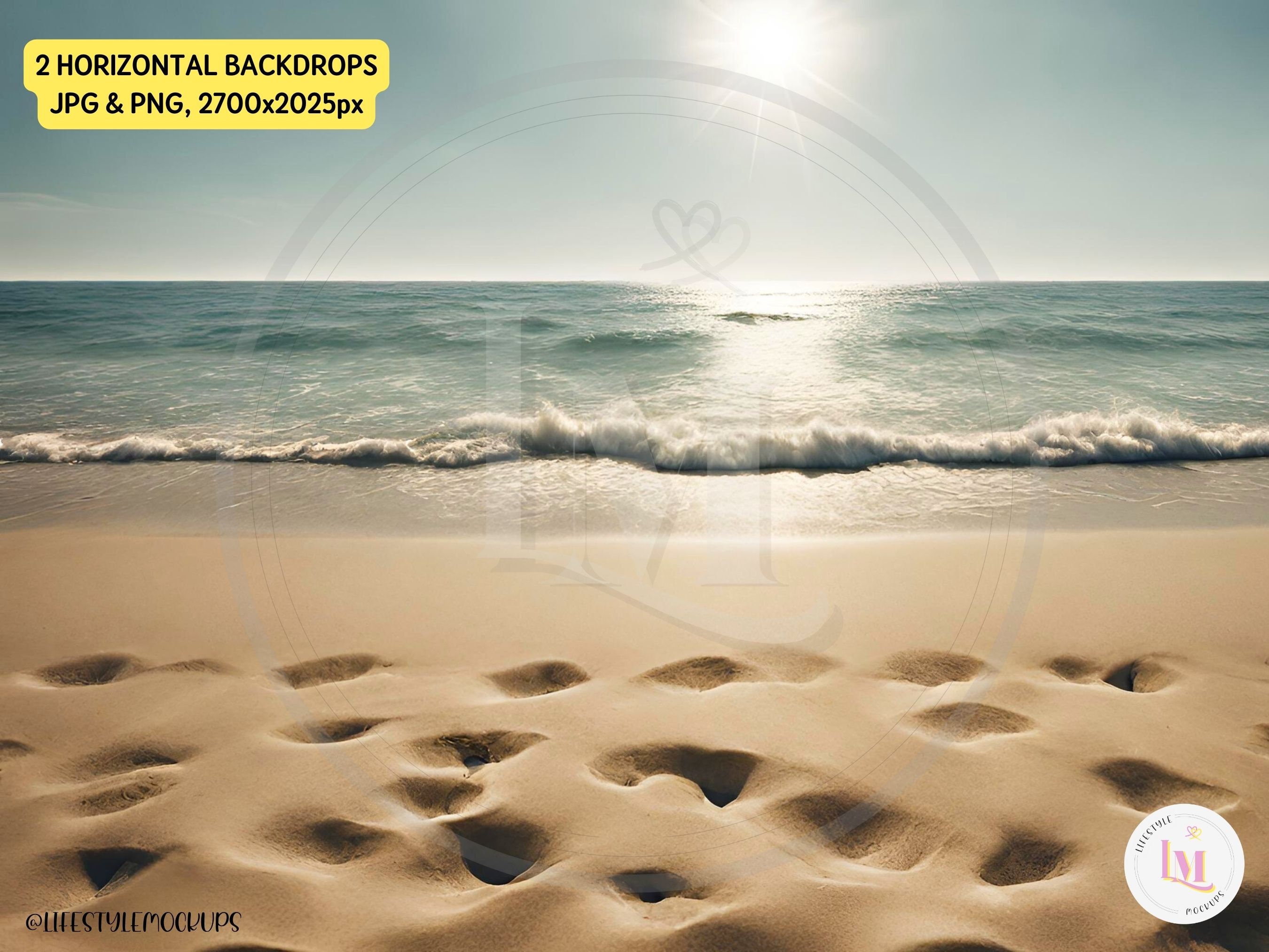 MEDITERRANEAN BEACH Background Bundle, Mediterranean Beach Backdrop ...