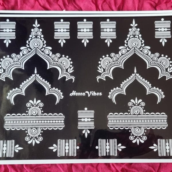 Henna Stickers - Etsy UK