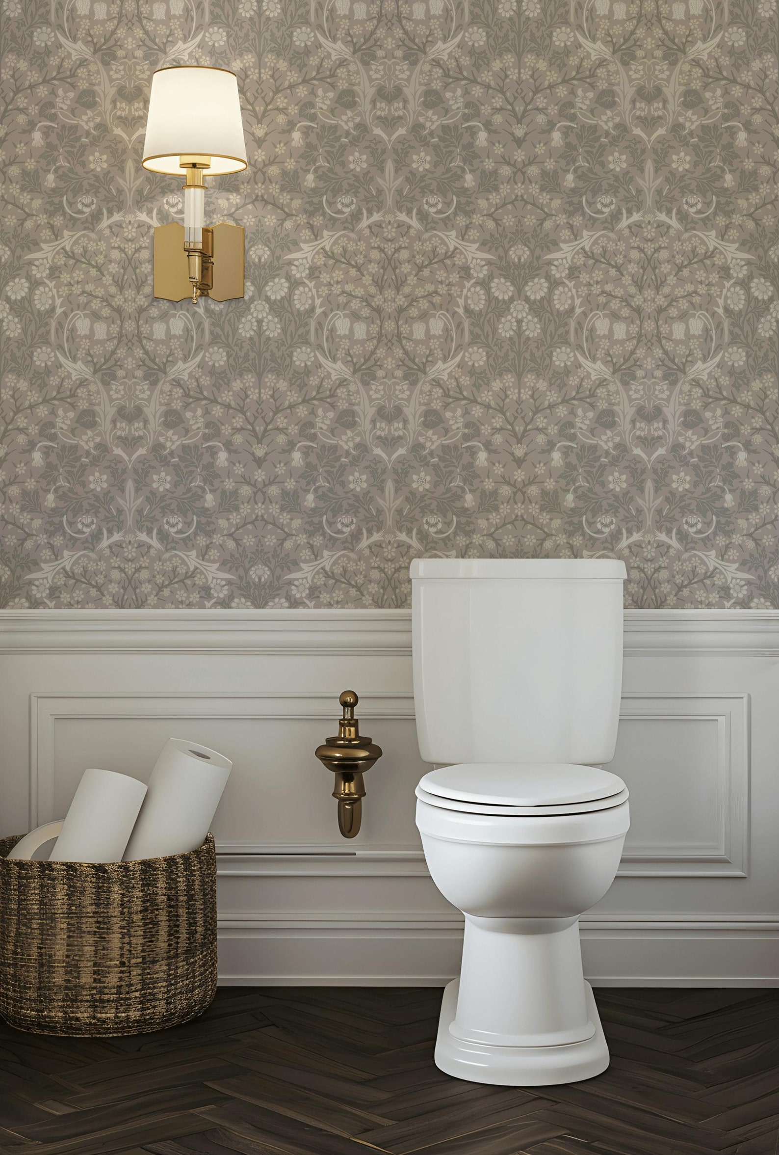 William Morris Natural Blackthorn Wallpaper | Refined Botanical Wall ...