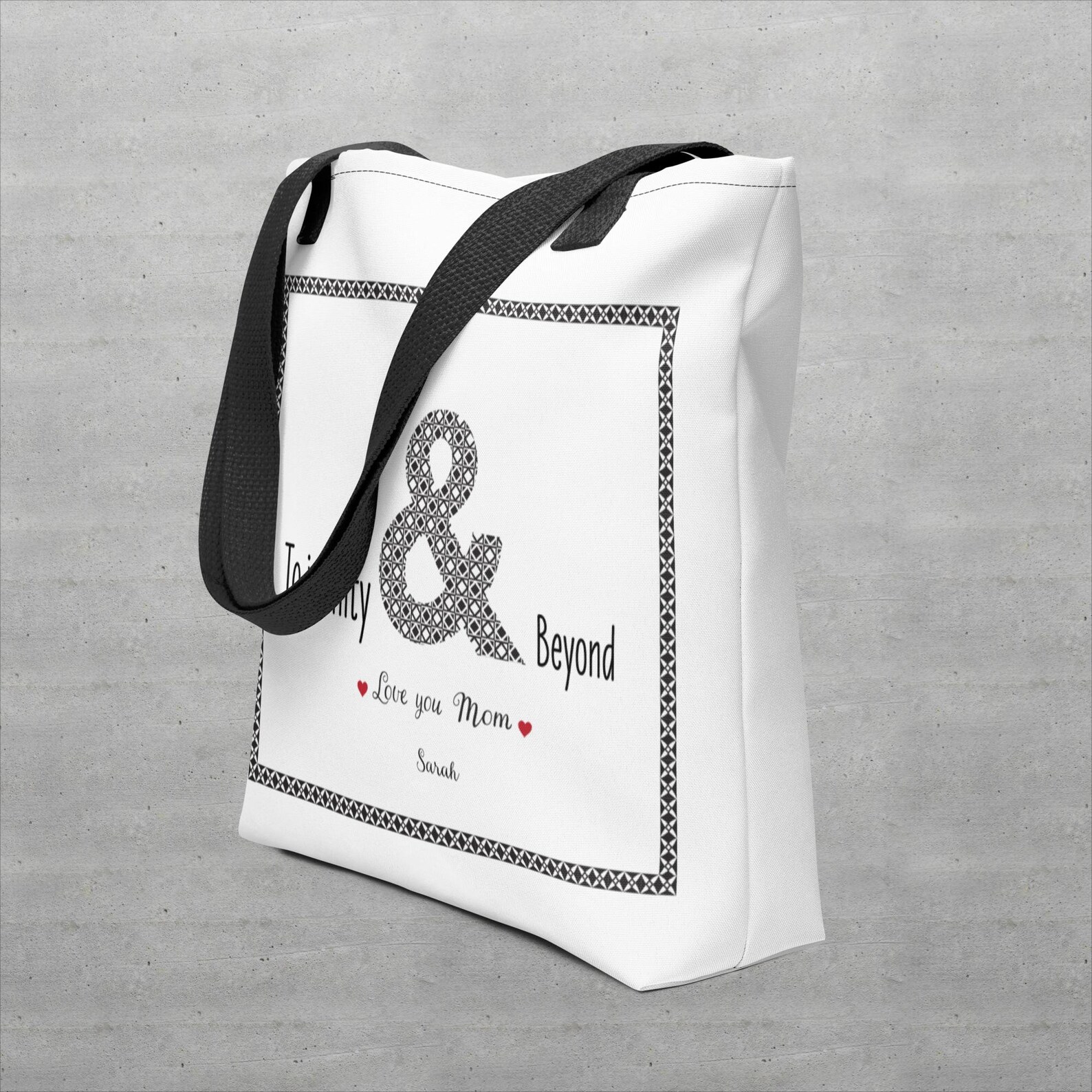 Personalized to Infinity and Beyond Tote Bag for Mom, Custom Love You ...