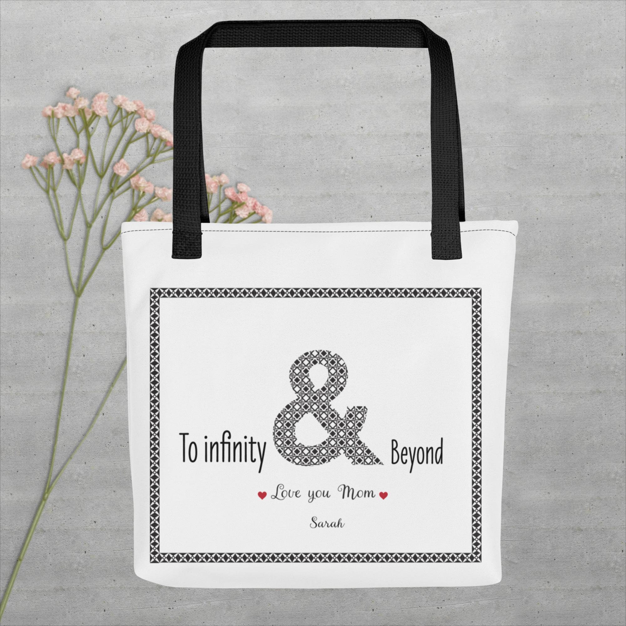 Personalized to Infinity and Beyond Tote Bag for Mom, Custom Love You ...
