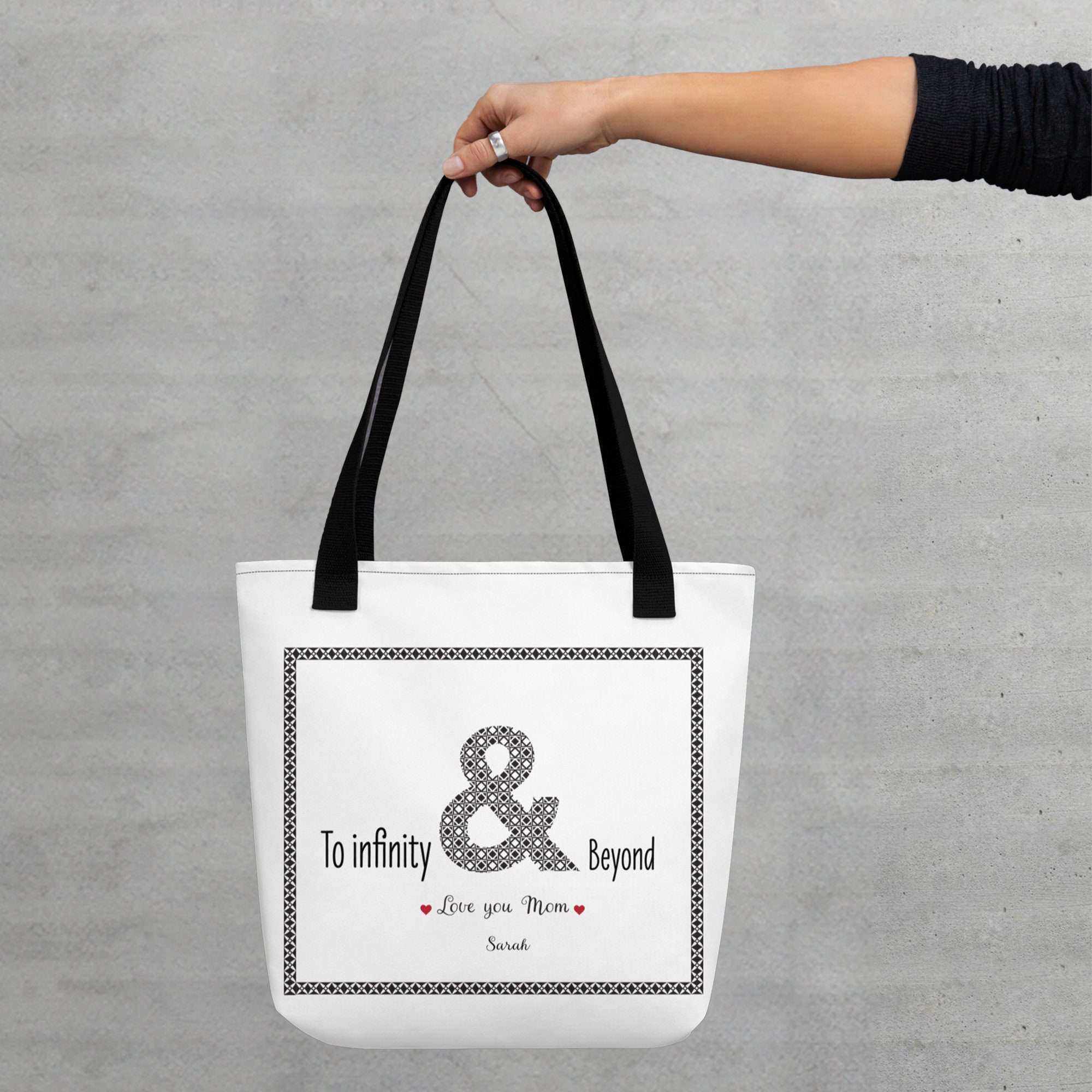 Personalized to Infinity and Beyond Tote Bag for Mom, Custom Love You ...
