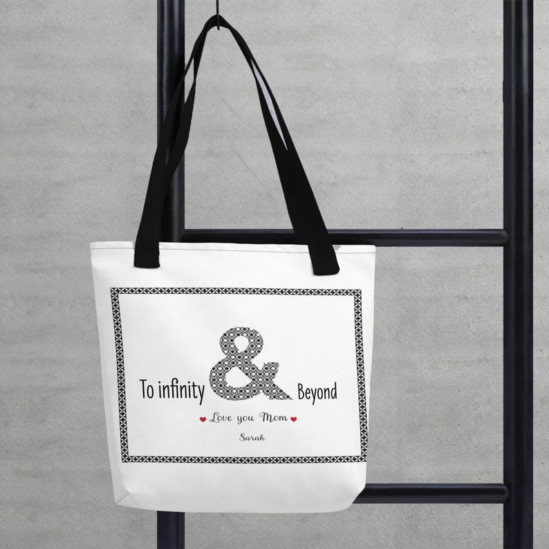 Personalized to Infinity and Beyond Tote Bag for Mom, Custom Love You ...