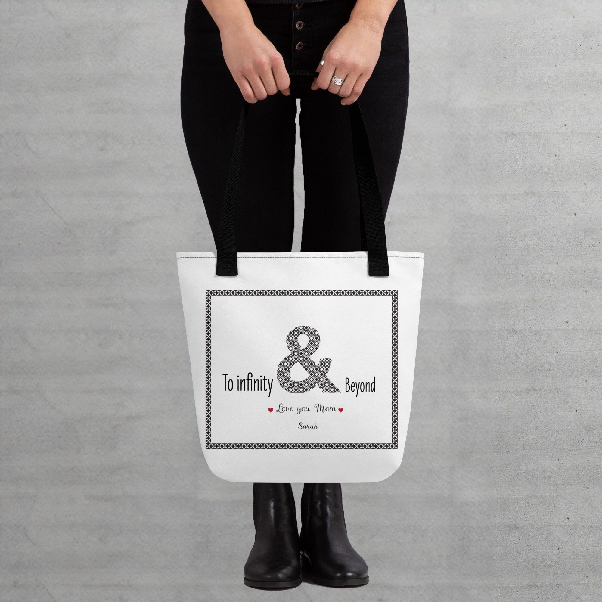 Personalized to Infinity and Beyond Tote Bag for Mom, Custom Love You ...