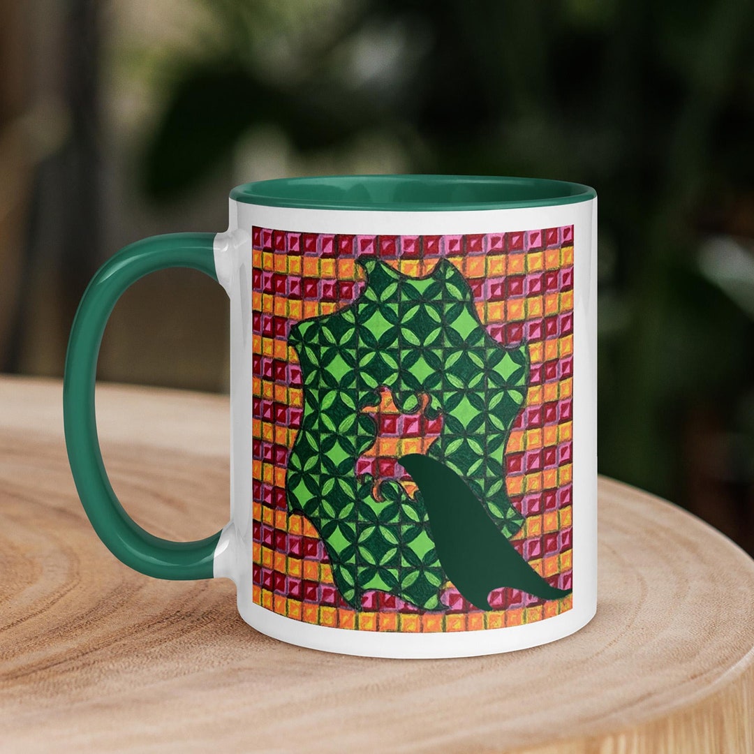 Personalized Hand Drawn Name Initial Mug, Handmade Letters Mug ...