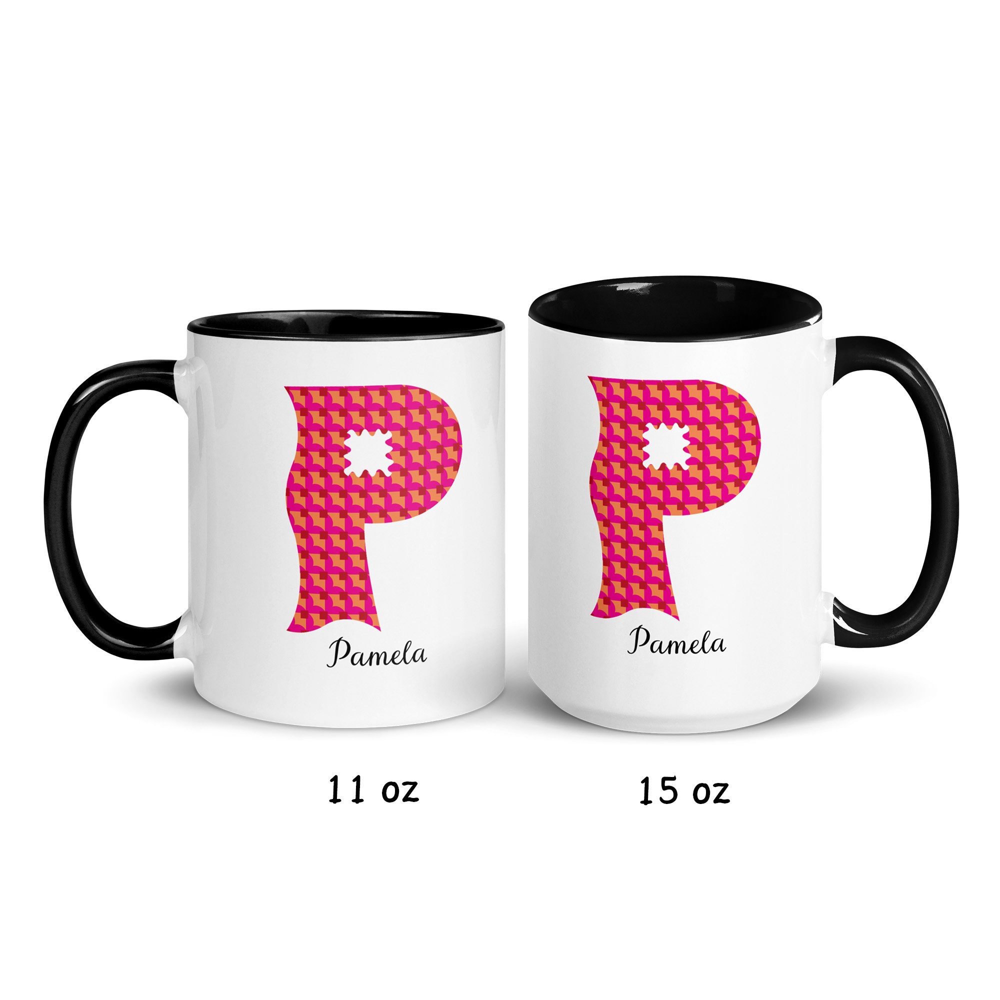 Personalized Name Initial Mug, Custom Handmade Letters Mug, Monogram ...