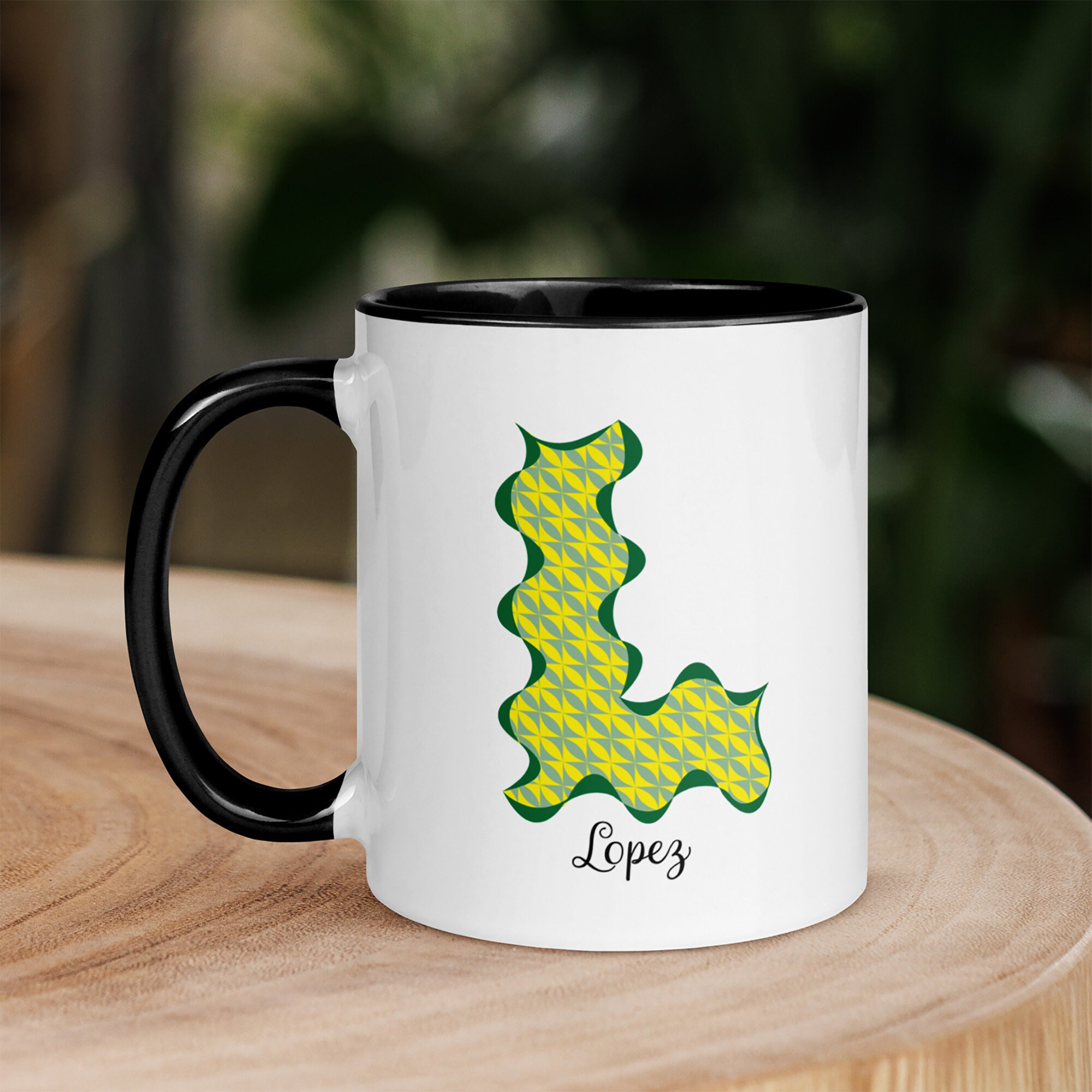 Personalized Name Initial Mug, Custom Handmade Letters Mug, Monogram ...