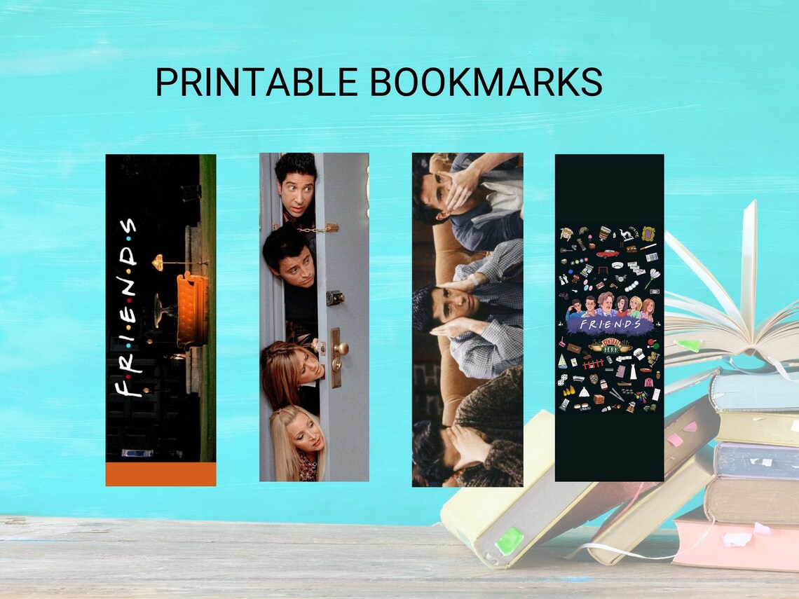 Printable Bookmarks, Friends Tv Show, Download, Digital Product, PDF ...