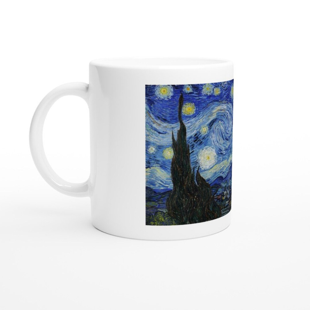 The Starry Night by Vincent Van Gogh 1889 11oz Ceramic Mug Van Gogh Mug ...