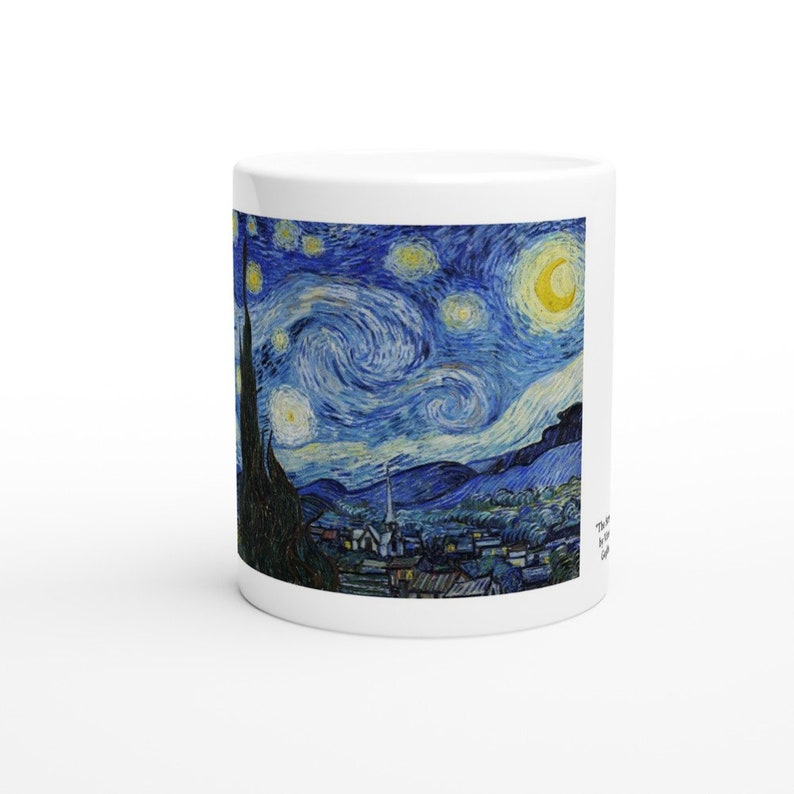 The Starry Night by Vincent Van Gogh 1889 11oz Ceramic Mug Van Gogh Mug ...