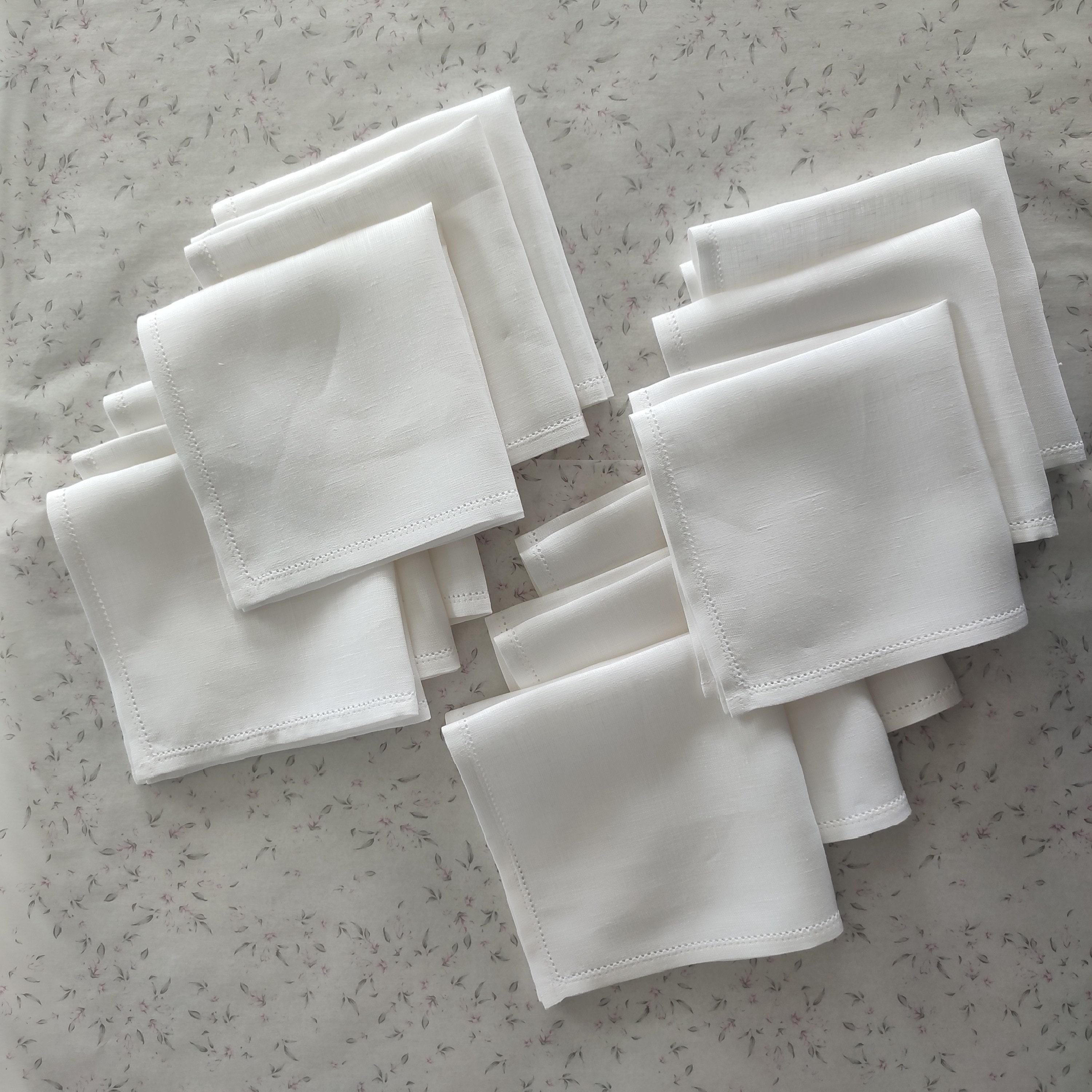 Embroidered Hemstitch Linen Handkerchiefs, Ladies Handkerchiefs ...