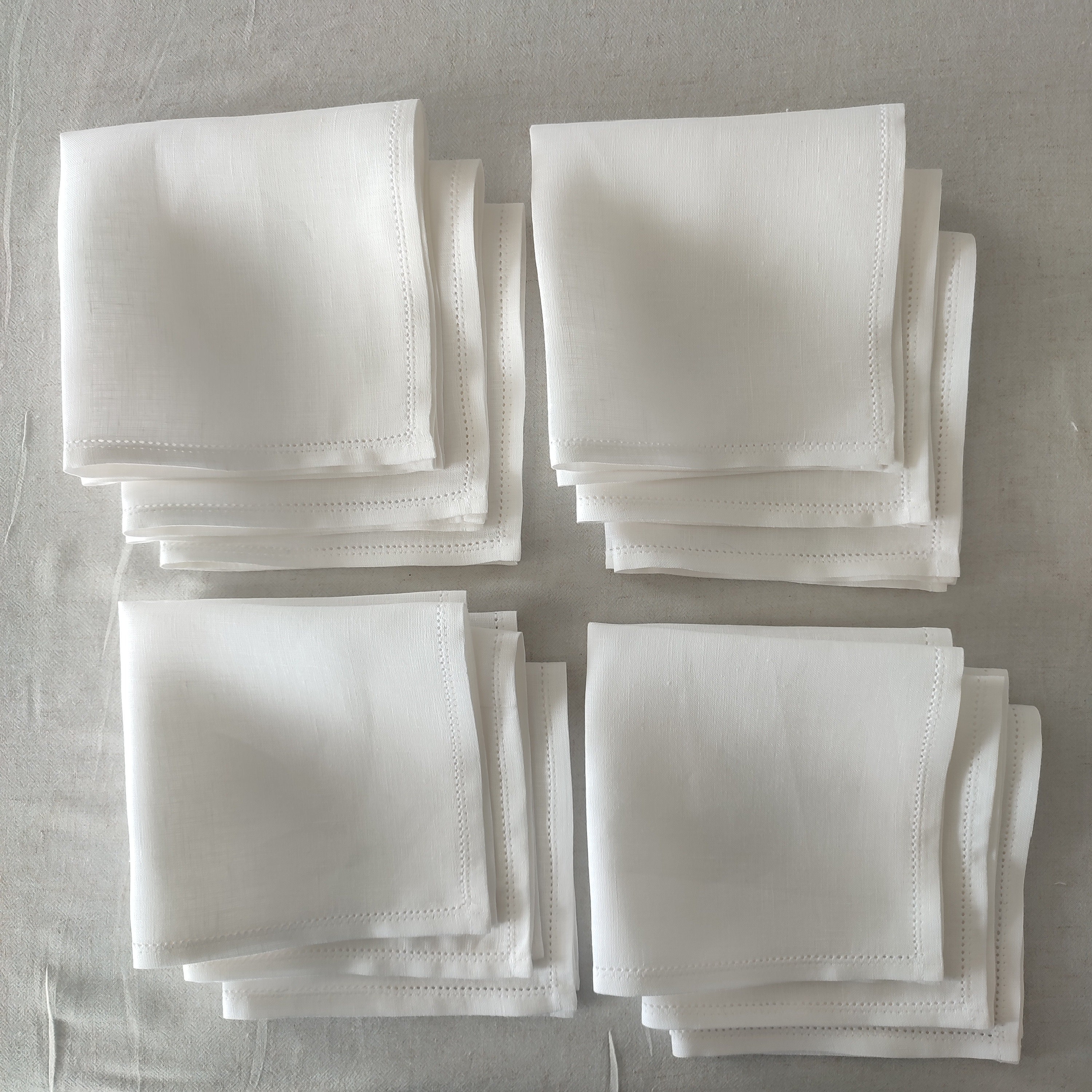 Embroidered Hemstitch Linen Handkerchiefs, Ladies Handkerchiefs ...