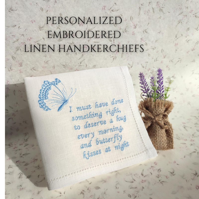 Embroidered Handkerchief - Etsy