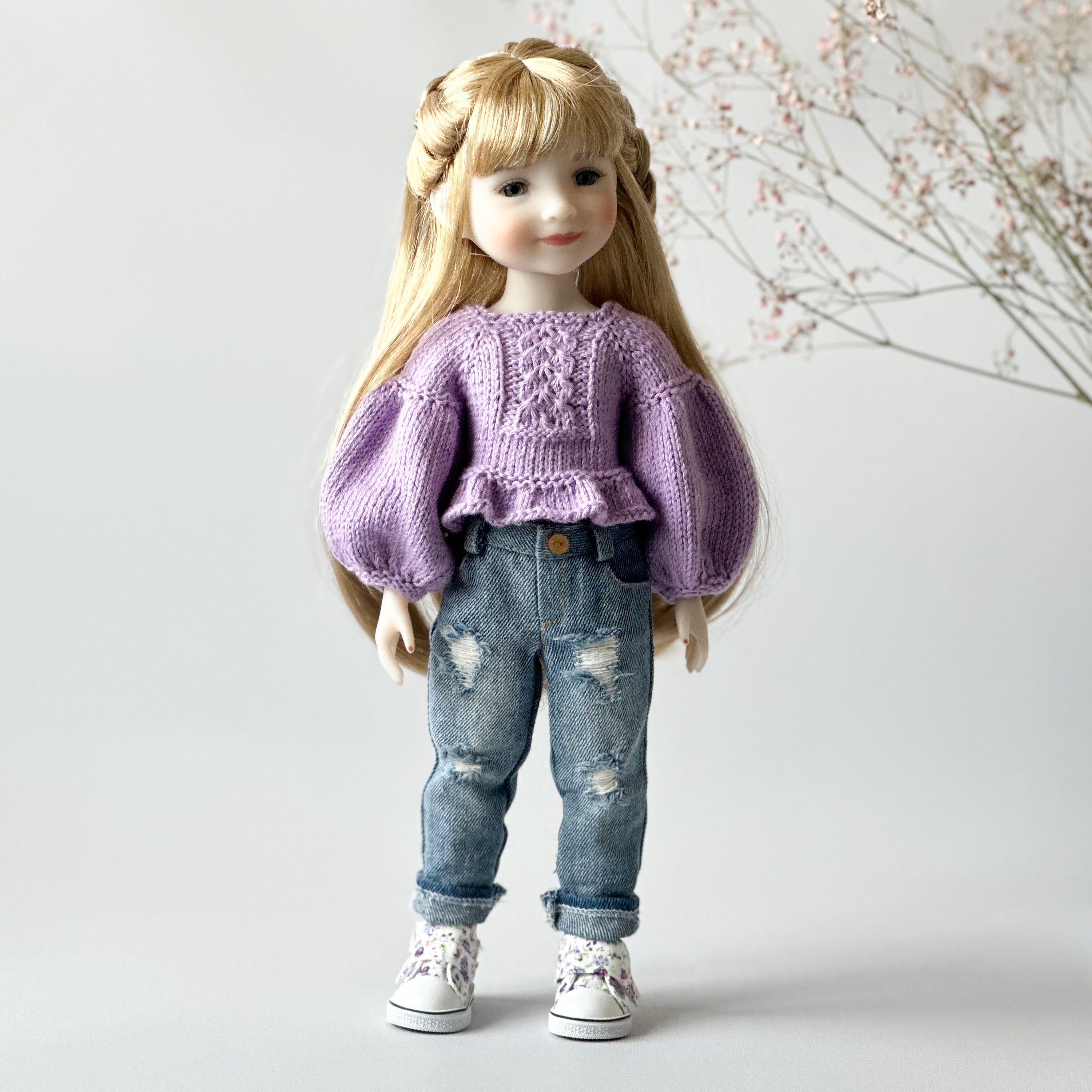 KNITTING PATTERN Ruby Red Fashion Friends 37 Cm / 14.5, Vidal Rojas 41 ...