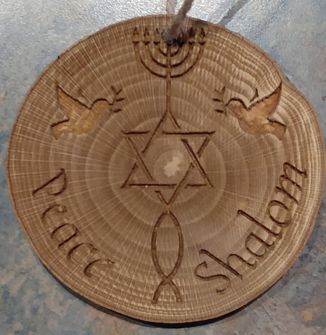 Messianic Jewish Seal Decorative Ornament With peace, Shalom - Etsy