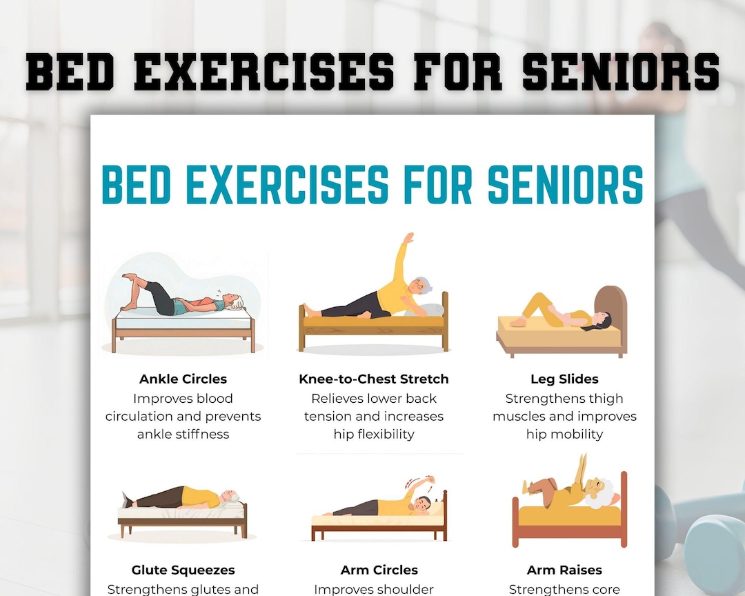 Bed Exercises for Seniors, Gentle Bed Workout Seniors, Low Impact ...