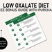 Low Oxalate Food Chart, Kidney Stones Diet Chart, Low Oxalate Diet Plan ...
