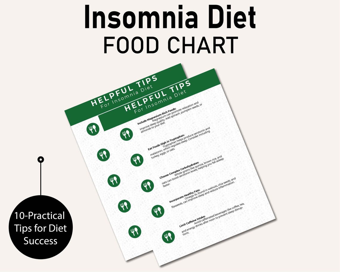 Insomnia Food List for Better Sleep Quality Meal Plan, Healthy Diet ...