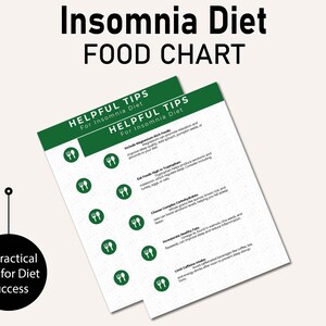 Insomnia Food List for Better Sleep Quality Meal Plan, Healthy Diet ...