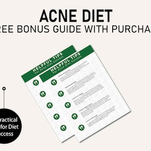 Acne Diet Plan PDF, Acne Diet Meal Plan Helper, Download and Print This ...