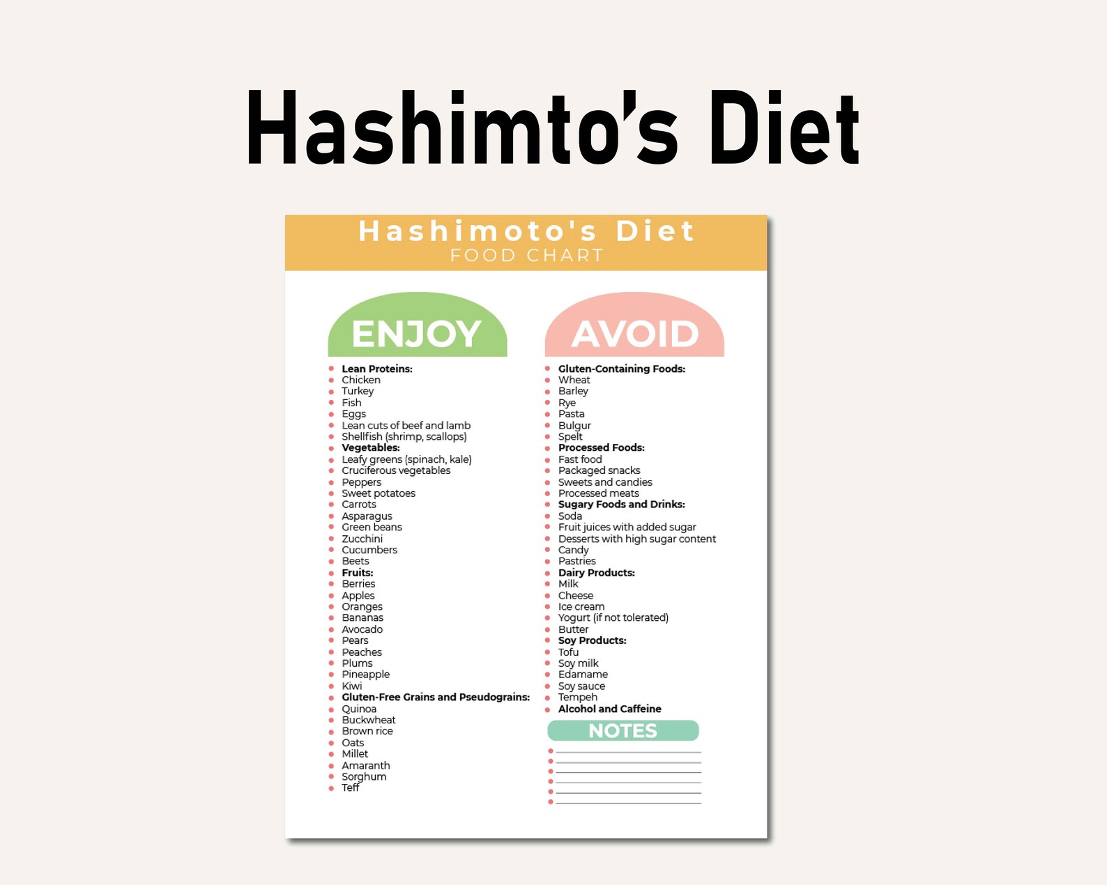 Hashimoto's Diet Food List for Thyroid Health, What to Eat Hashimotos ...