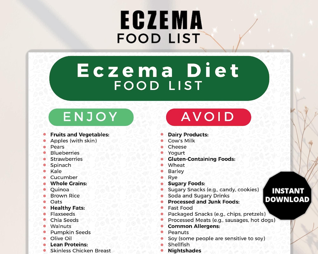 Eczema Diet List, Eczema Foods to Avoid, Eczema Food List, Eczema Meal ...