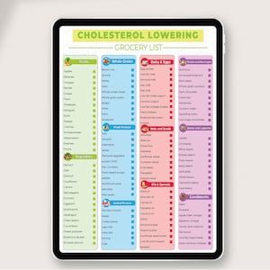 Cholesterol Lowering Food List, Low Cholesterol Foods, Low Cholesterol ...