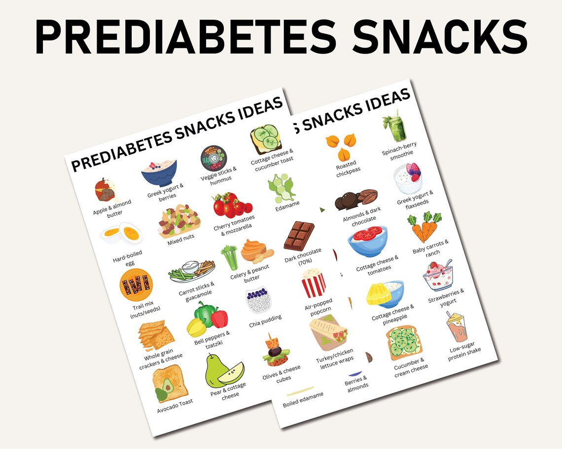 Prediabetes Snack Ideas, PDF for Low Sugar, Snacks to Eat for ...