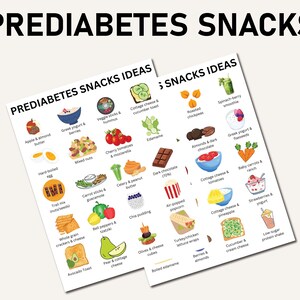 Prediabetes Snack Ideas, PDF for Low Sugar, Snacks to Eat for ...