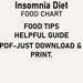 Insomnia Food List for Better Sleep Quality Meal Plan, Healthy Diet ...