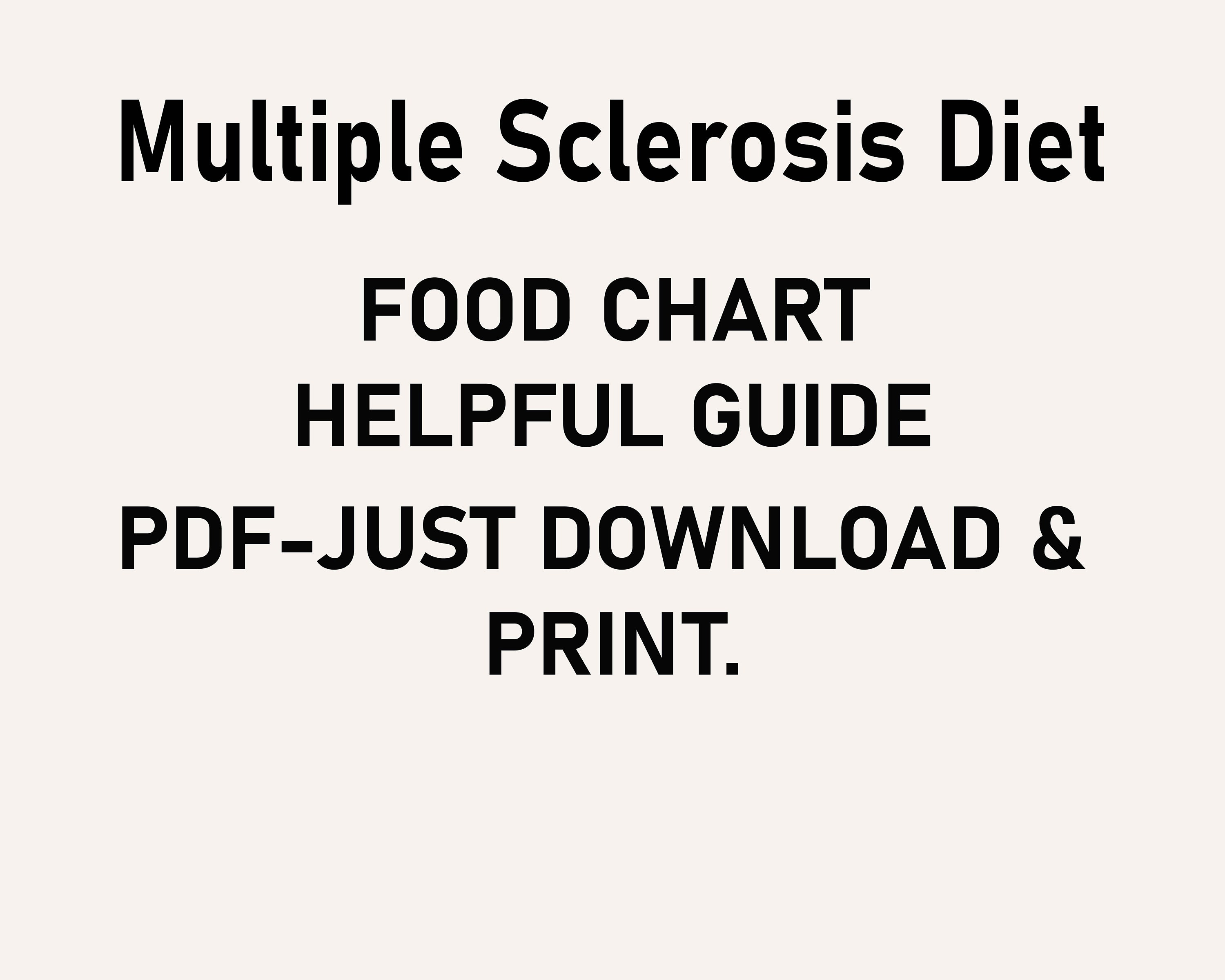 Multiple Sclerosis Diet Plan, MS Friendly Foods, Best Diet for MS, Ms ...