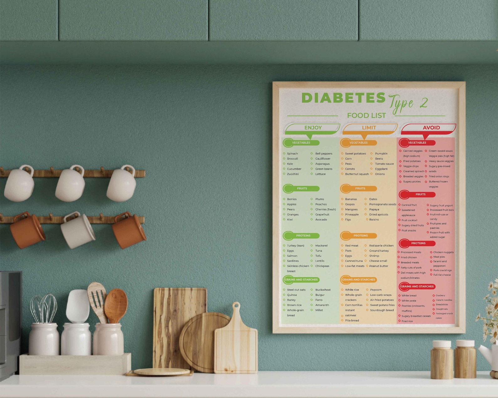 Type 2 Diabetes Diet Chart, Diabetic Food List for Diabetes, Low Sugar ...