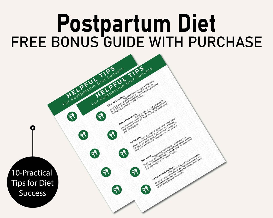Postpartum Diet, Postpartum Diet Plan, Postpartum Recovery, Grocery ...