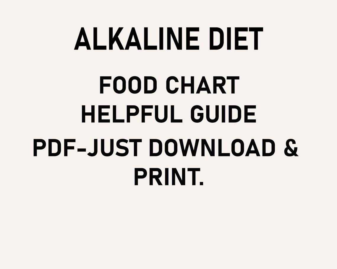 Alkaline Food List, PH Balance Food Guide, Acid Alkaline Food List ...