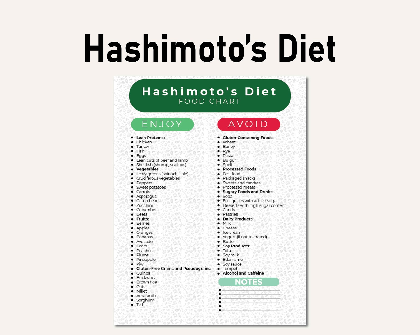 Hashimoto's Diet Food List for Thyroid Health, What to Eat Hashimotos ...