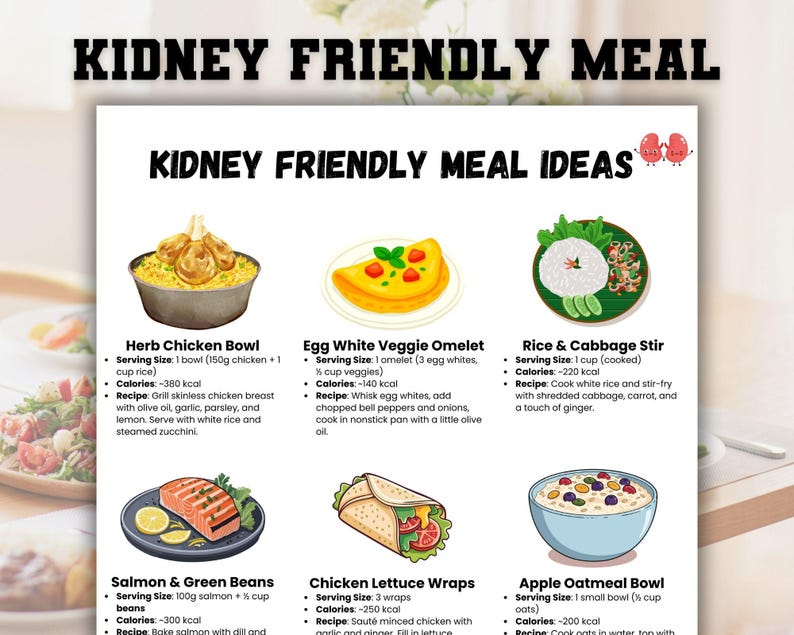 Kidney Friendly Meal Ideas, Renal Diet & Low Potassium Low Sodium for ...