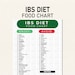 IBS Diet Plan, IBS Diet PDF, Gluten Free Diet Meal Prep Grocery, Print ...